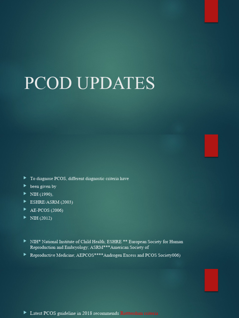 PCOD UPDATES New | PDF | Polycystic Ovary Syndrome | Reproductive System
