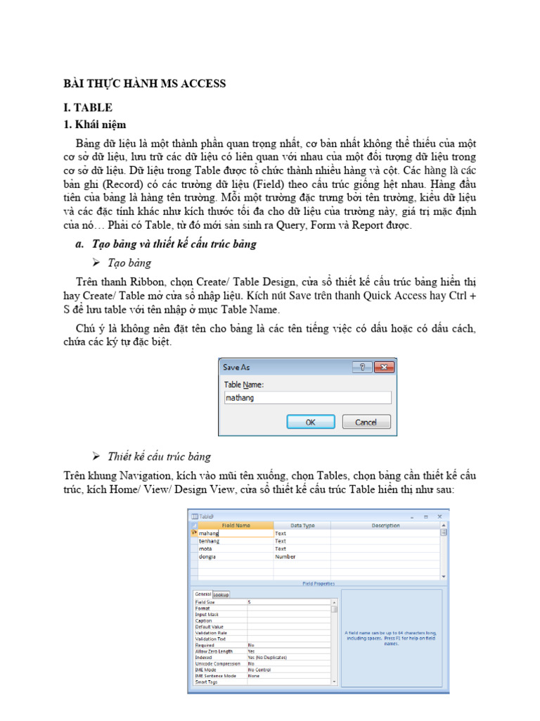 CS 201-Tin Hoc Ung Dung-TABLE | PDF