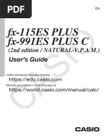 Matrix Calculations on Casio FX-991 | PDF | Matrix (Mathematics ...