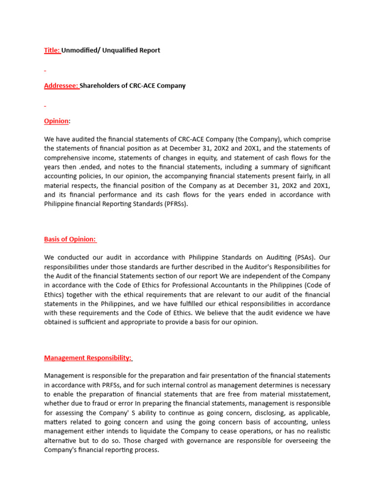 Aud. Theo | PDF | Audit | Financial Statement