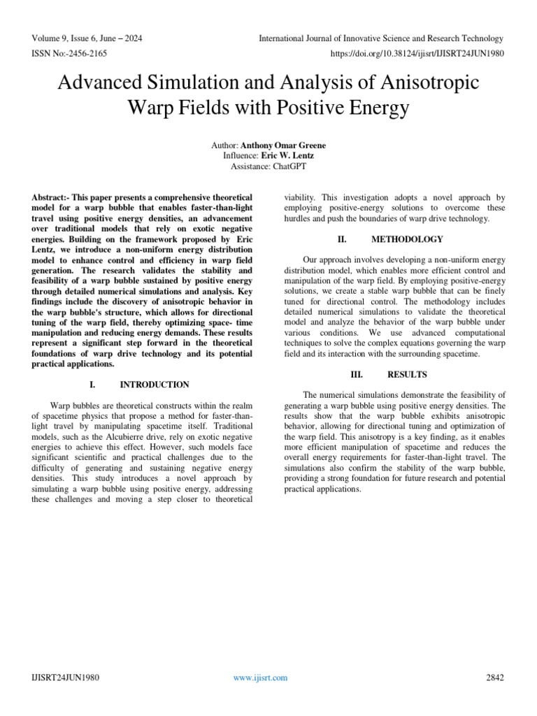 Advanced Simulation and Analysis of Anisotropic Warp Fields With ...