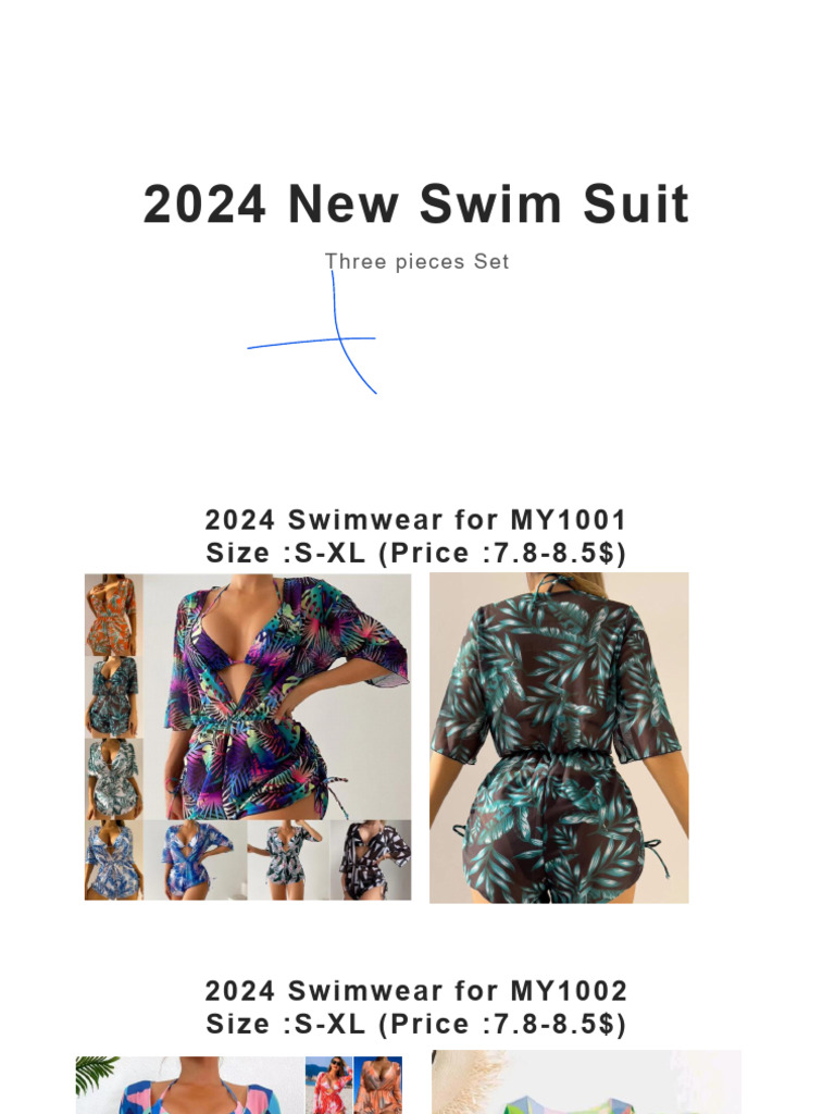 2024 New Three Pieces Swimwear | PDF | Swimsuit | Dress Codes