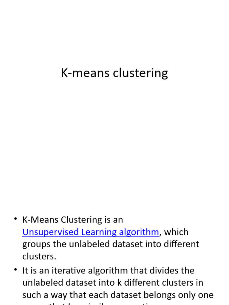 K Means | PDF | Cluster Analysis | Data Mining