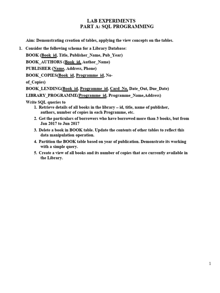 DBMS Labmanual Updated | PDF | Databases | Data Management DBMS Labmanual Updated | PDF | Databases | Data Management
