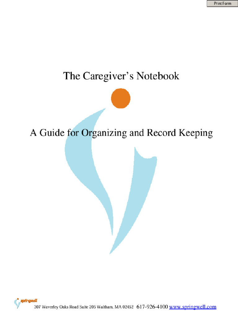 Caregiver - Notebook - 101 | PDF