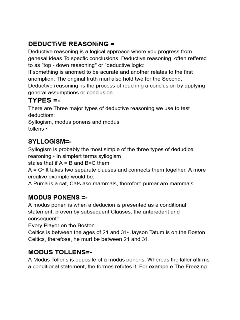 Logic Thinking PDF | PDF | Deductive Reasoning | Logic