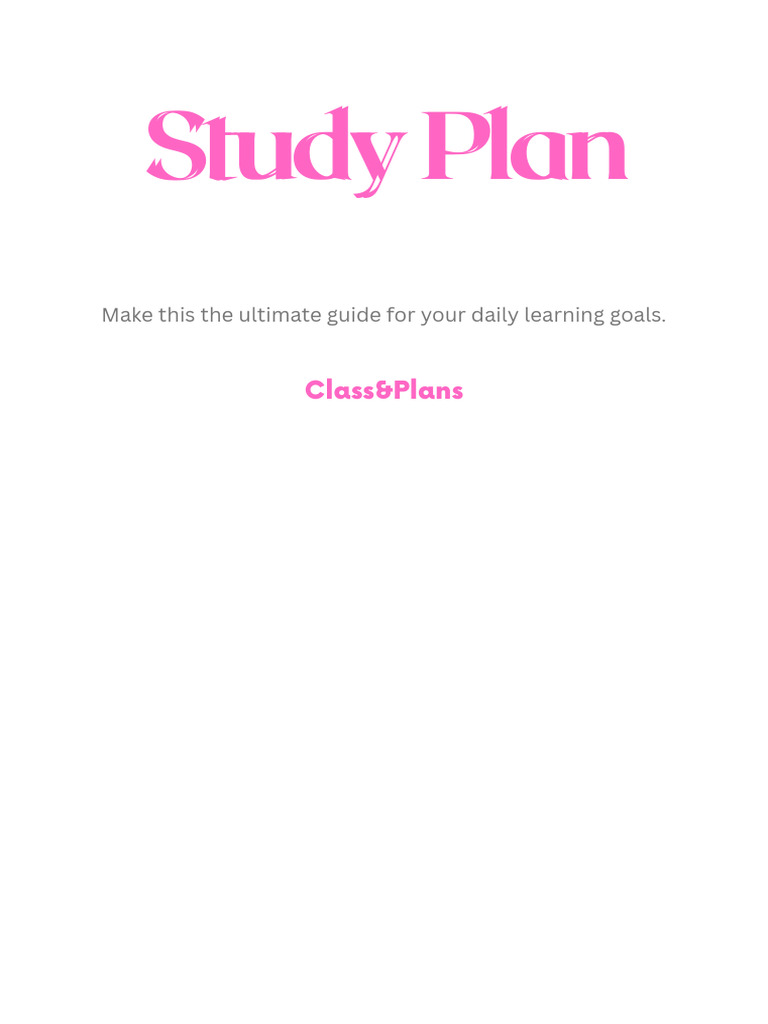 Make This The Ultimate Guide For Your Daily Learning Goals. | PDF ...
