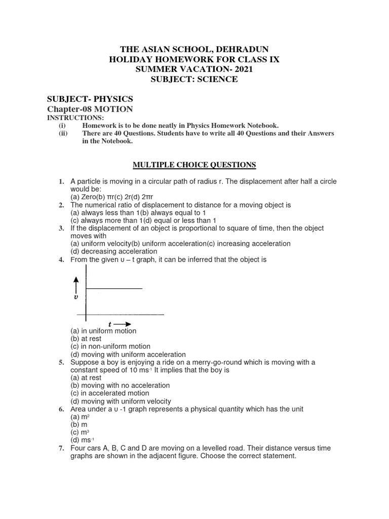 Ix-Science HHW | PDF | Velocity | Acceleration Ix-Science HHW | PDF | Velocity | Acceleration