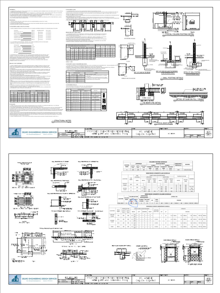 Two Storey With Swimming Pool Complete Plans - Structural Plumbing and ...