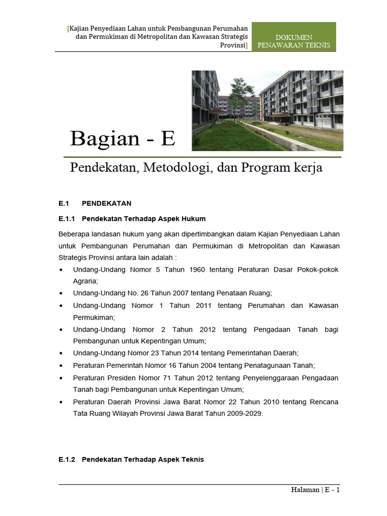06 - Bagian e - Pendekatan Dan Metodologi | PDF
