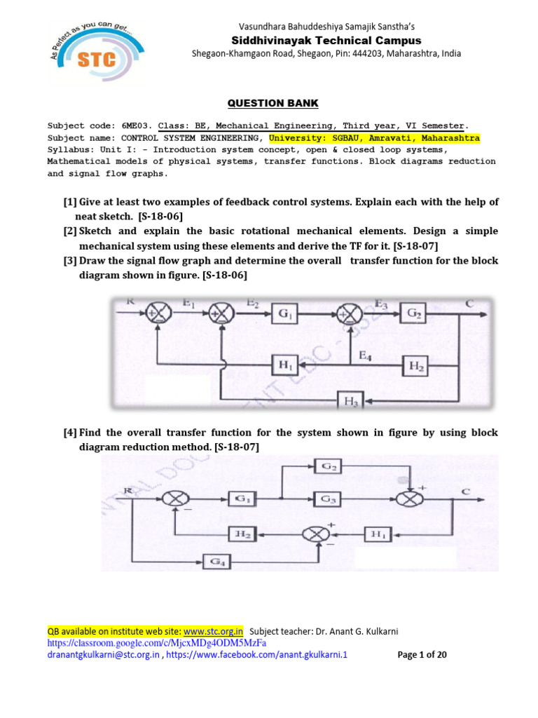 Control System Engineering | PDF | Damping | Feedback