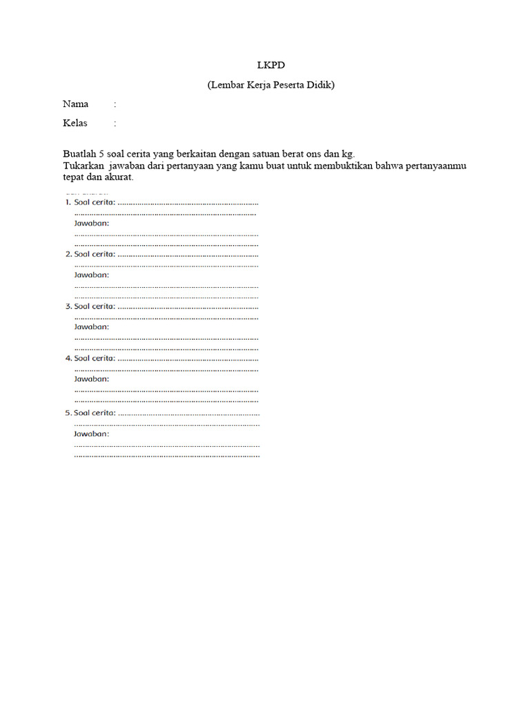 PMM-LKPD Kelas 2 Tm6-Sub3 - PB 4 | PDF