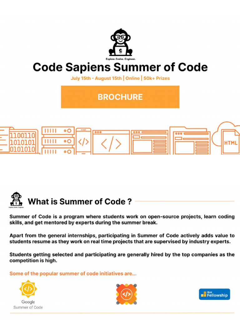 Code Sapiens Summer of Code-Brochure | PDF