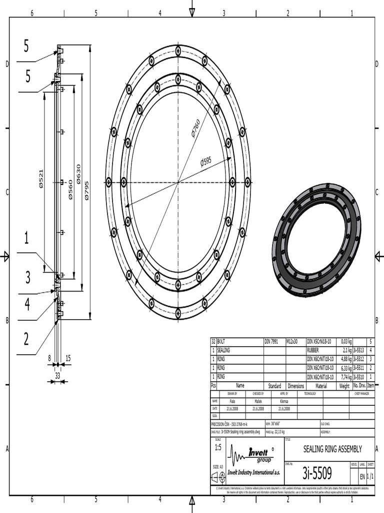3i-5509-Sealing Ring Assembly | PDF