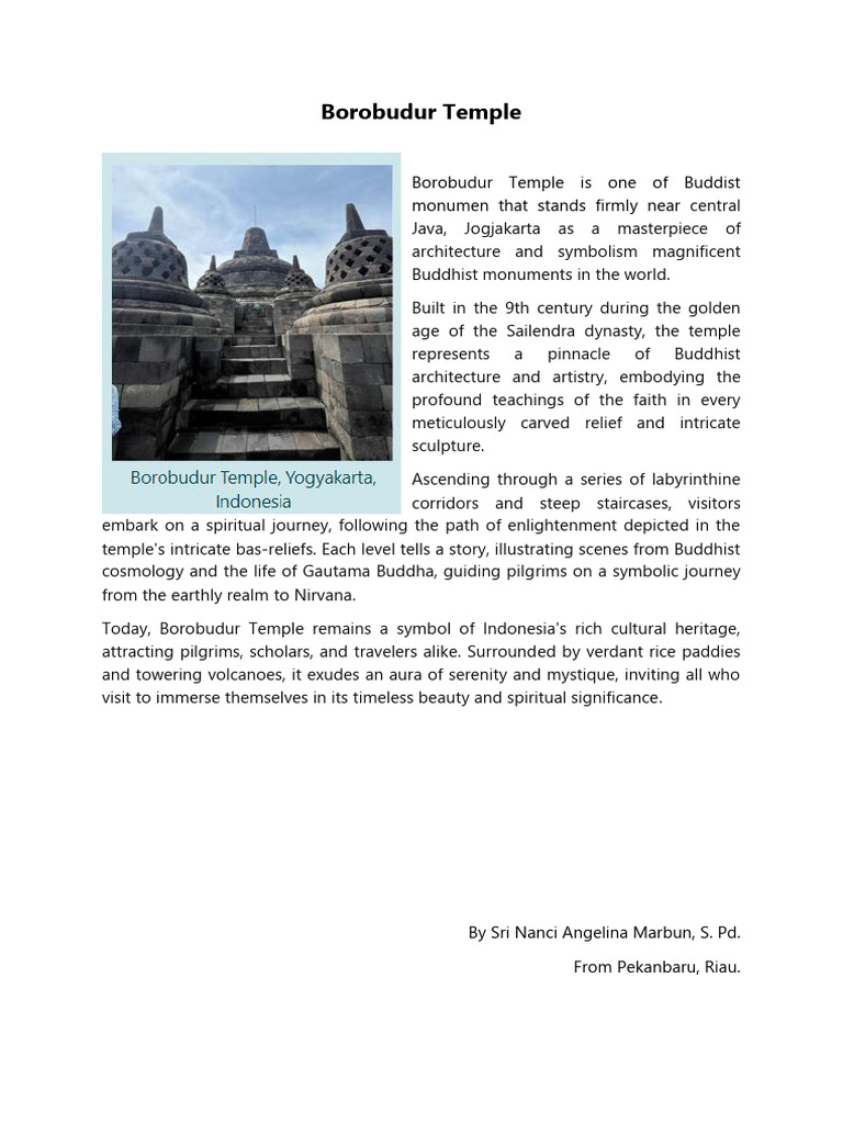Borobudur Temple | PDF