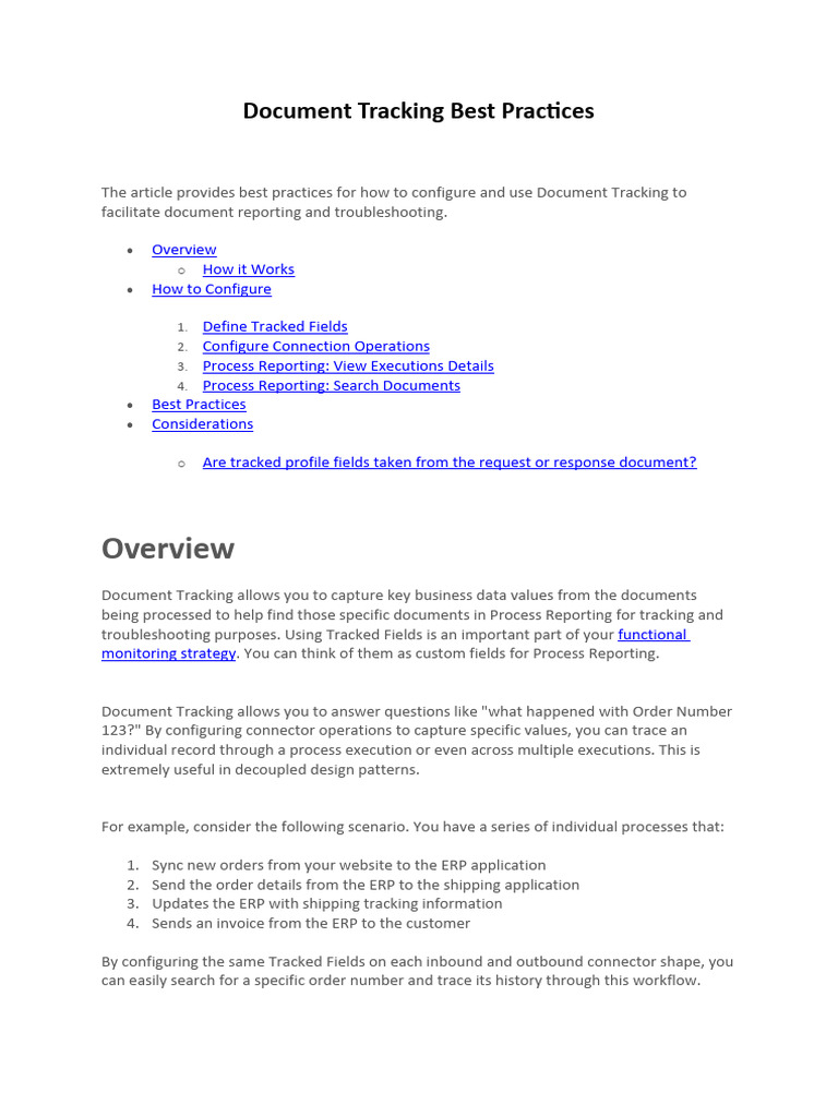 Document Tracking Best Practices | PDF | Enterprise Resource Planning ...