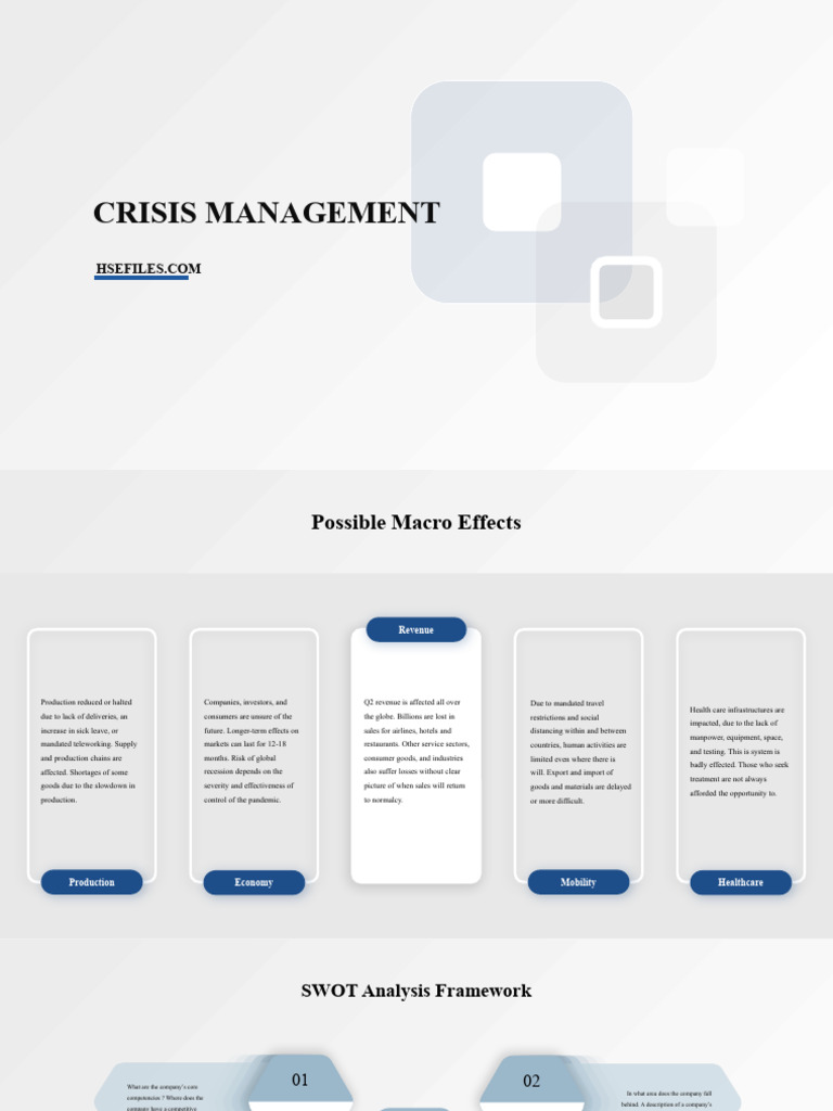 Crisis Management Presentation | PDF | Crisis Management | Employment