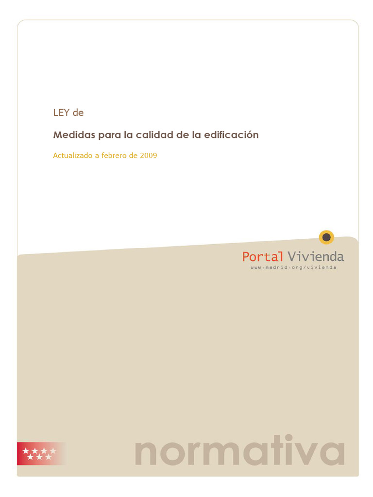 Calidad - Edificacion - Comunidad de Madrid - MLe000299 | PDF | Multa (pena) | Propiedad