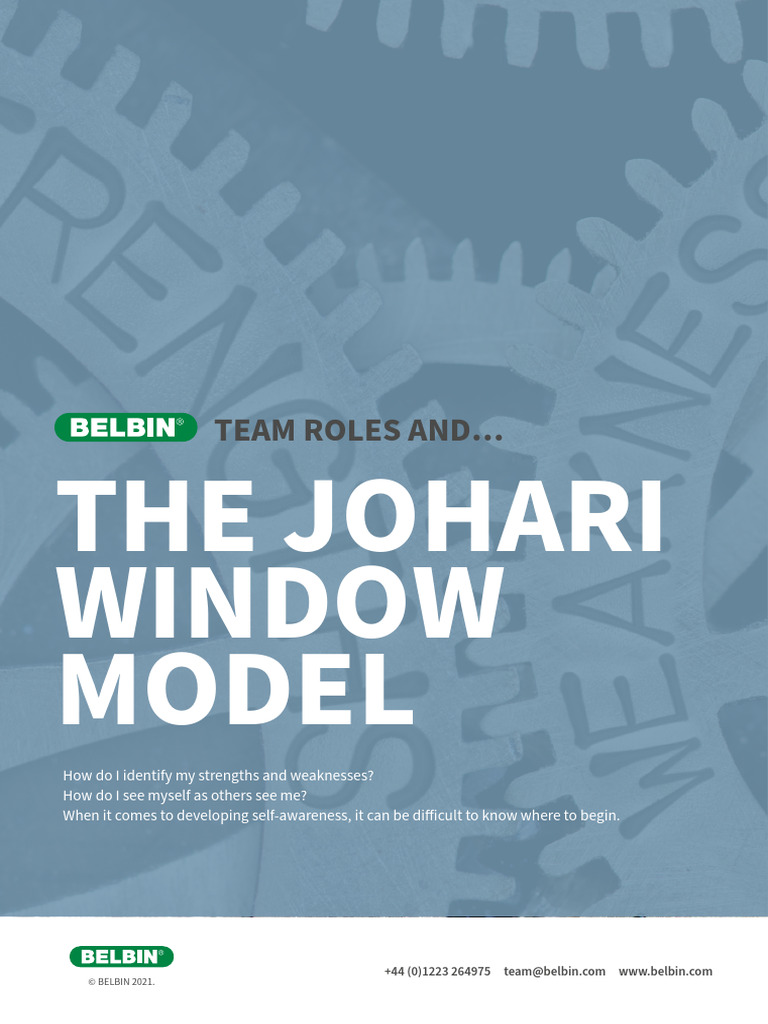 belbin-team-roles-the-johari-window-workbook | PDF | Psychology ...
