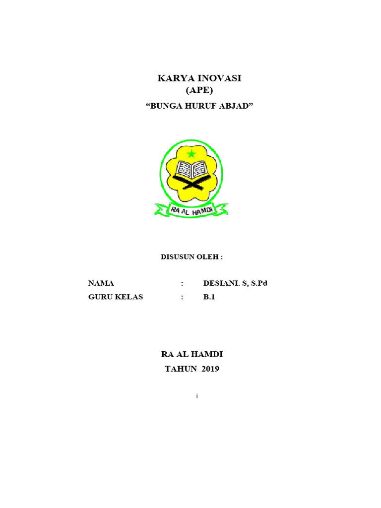File Inovasi Bunga Huruf Abjad | PDF