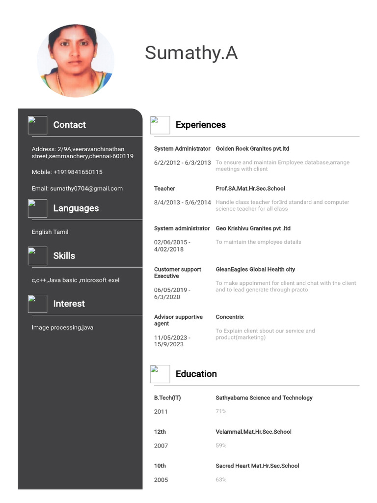 Curriculum Vitae | PDF | Information Technology | Computing