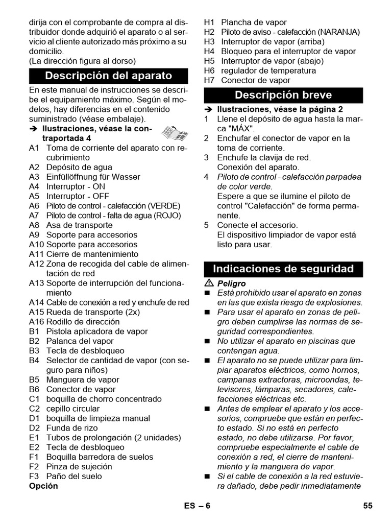 Karcher SC 2 600 CB - 55 | PDF | Equipo eléctrico | Cableado eléctrico