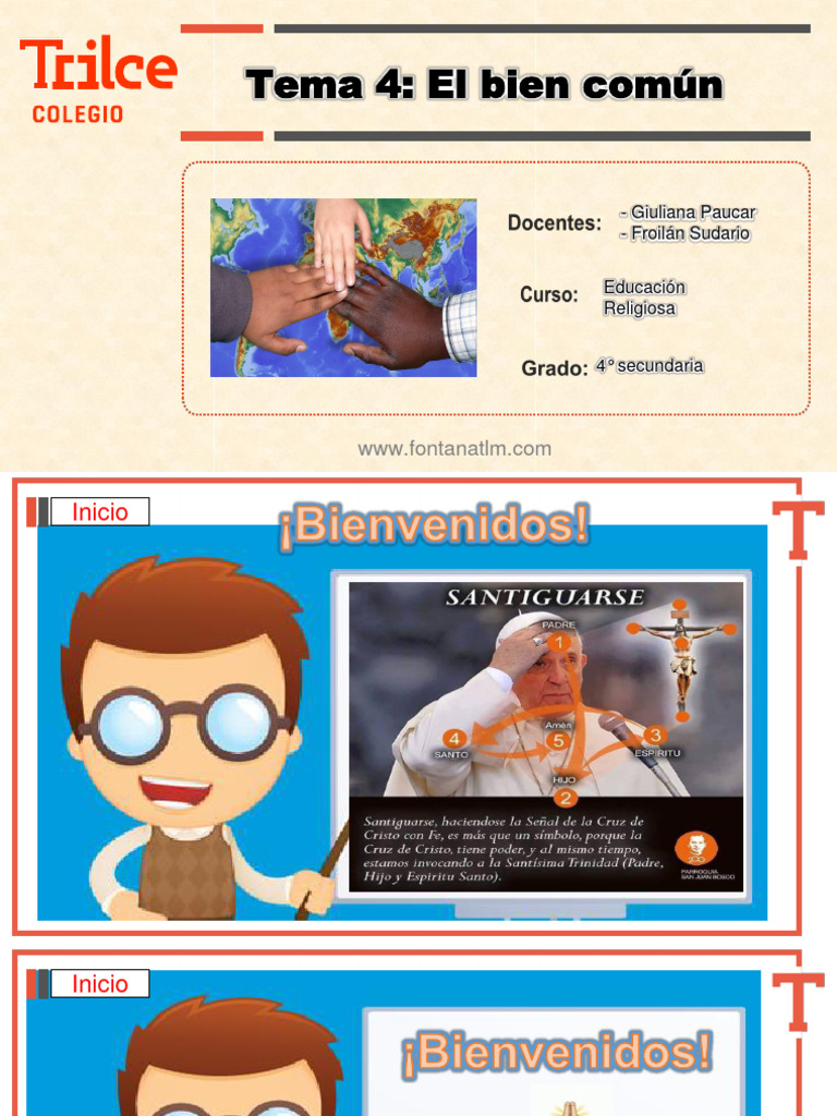 4° - Tema 4 - El Bien Común - Religión - II Bimestre | PDF | Bien común ...