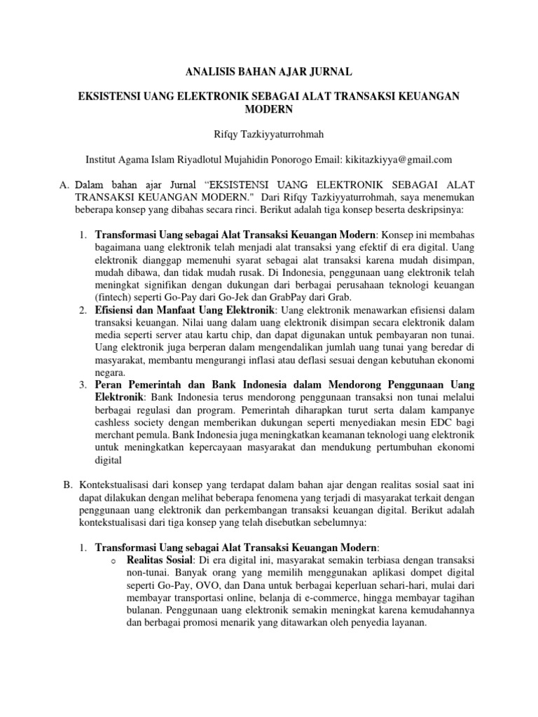 ANALISIS BAHAN AJAR JURNAL Modul 6 | PDF | Politik | Komputer