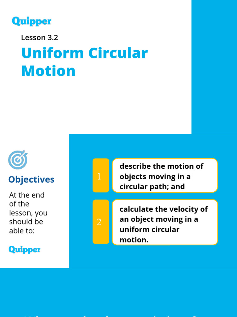 Understanding Uniform Circular Motion | PDF | Velocity | Speed