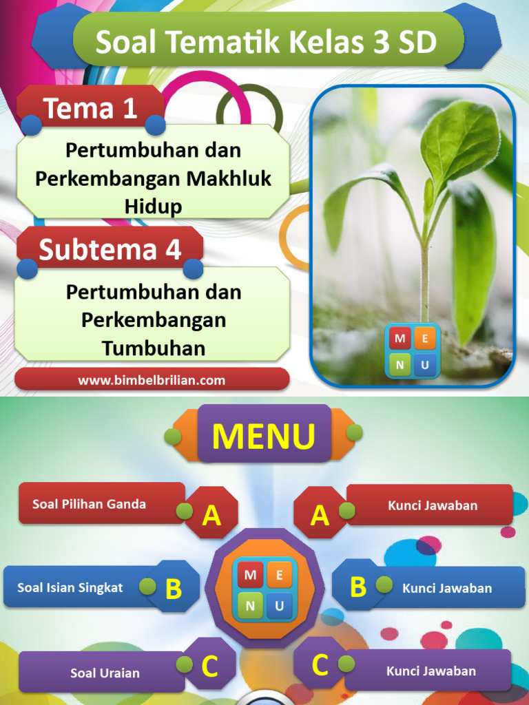 Soal Tema 1 Kelas 3 SD Subtema 4 Pertumbuhan Dan Perkembangan Tumbuhan ... Soal Tema 1 Kelas 3 SD Subtema 4 Pertumbuhan Dan Perkembangan Tumbuhan ...