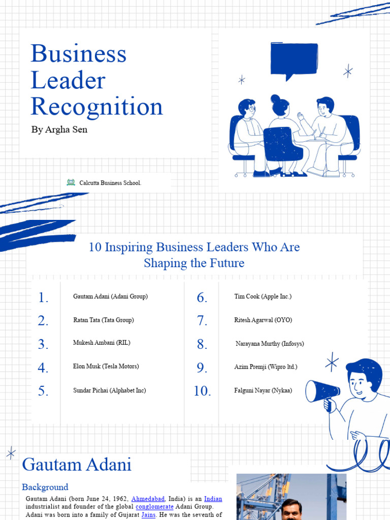 Business Leader Recognition | PDF | Apple Inc. | Entrepreneurship