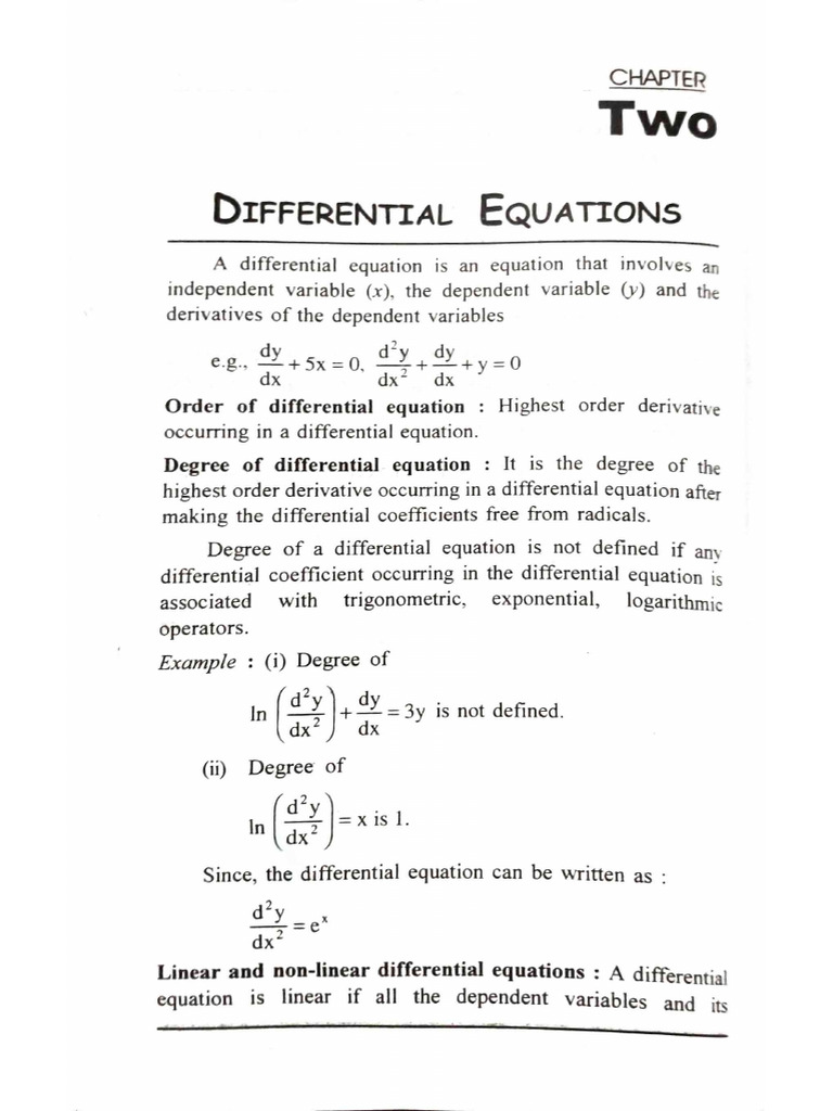Differential Equations Pdf