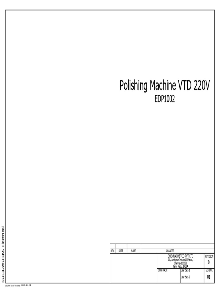 Circuit Diagram Polishing Machine VTD | PDF | Manufactured Goods ...