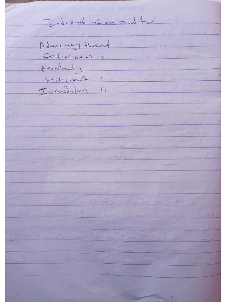 Auditing Note and Past Questions | PDF