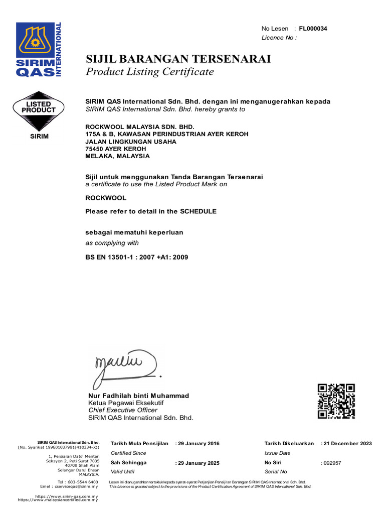 Rockwool Sirim | PDF