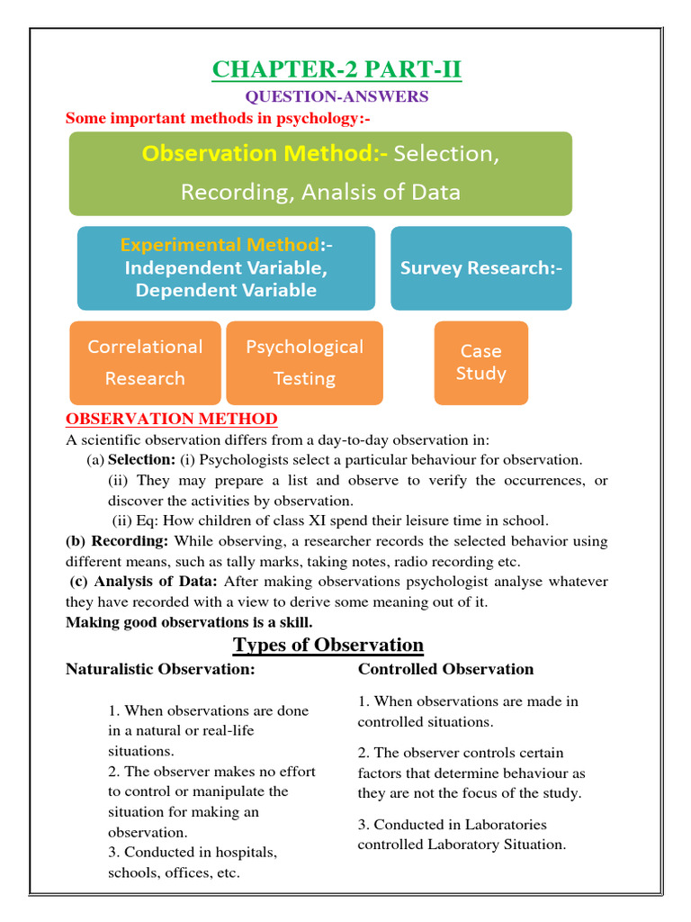 CH-2 Part-2 | PDF | Experiment | Survey Methodology CH-2 Part-2 | PDF | Experiment | Survey Methodology