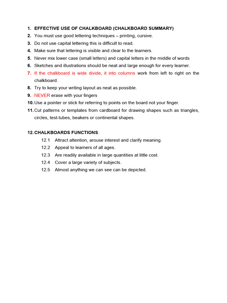 Summary or Notes of Chalkboard Posters 3D Model PowerPoint | PDF ...
