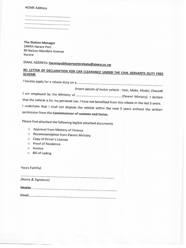 Scan Zimra Attachmet Letter 2024 | PDF