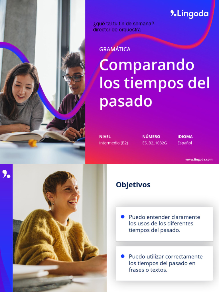 Tiempos del Pasado en Español B2 | PDF | Verbo | Gramática