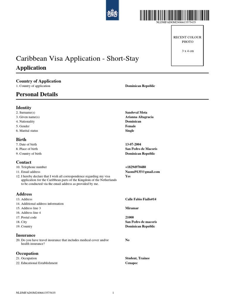 NLD Mfa Dom 2406613575435 | PDF | Travel Visa | Debit Card