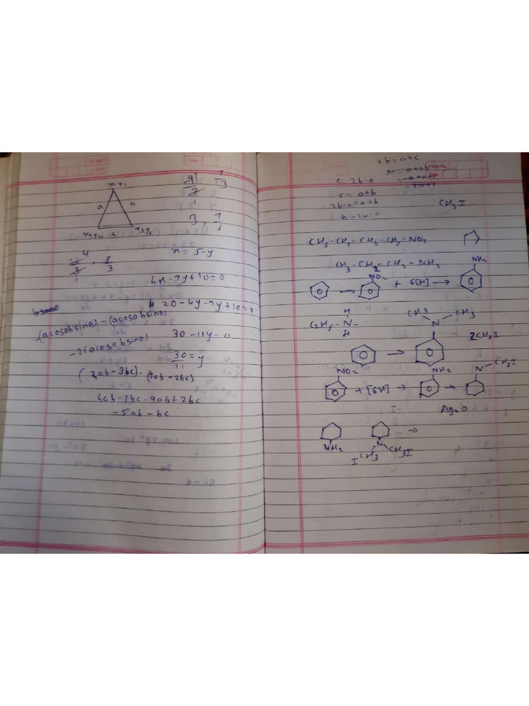 Class 12 Notebook | PDF