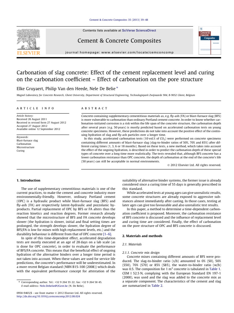 1 s2.0 S0958946512001886 Main | PDF | Concrete | Cement