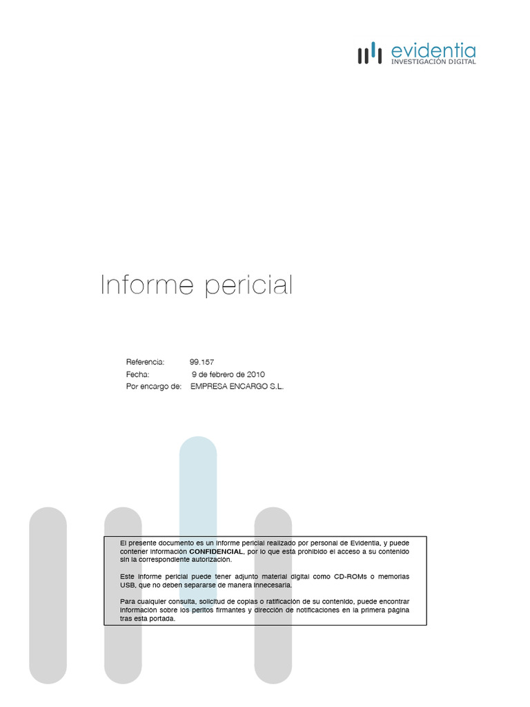 Modelo Informe Pericial | PDF | Archivo de computadora | Internet