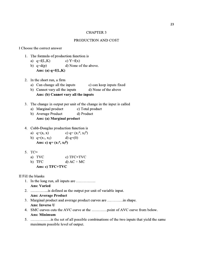 Micro Economics Ch3 | PDF