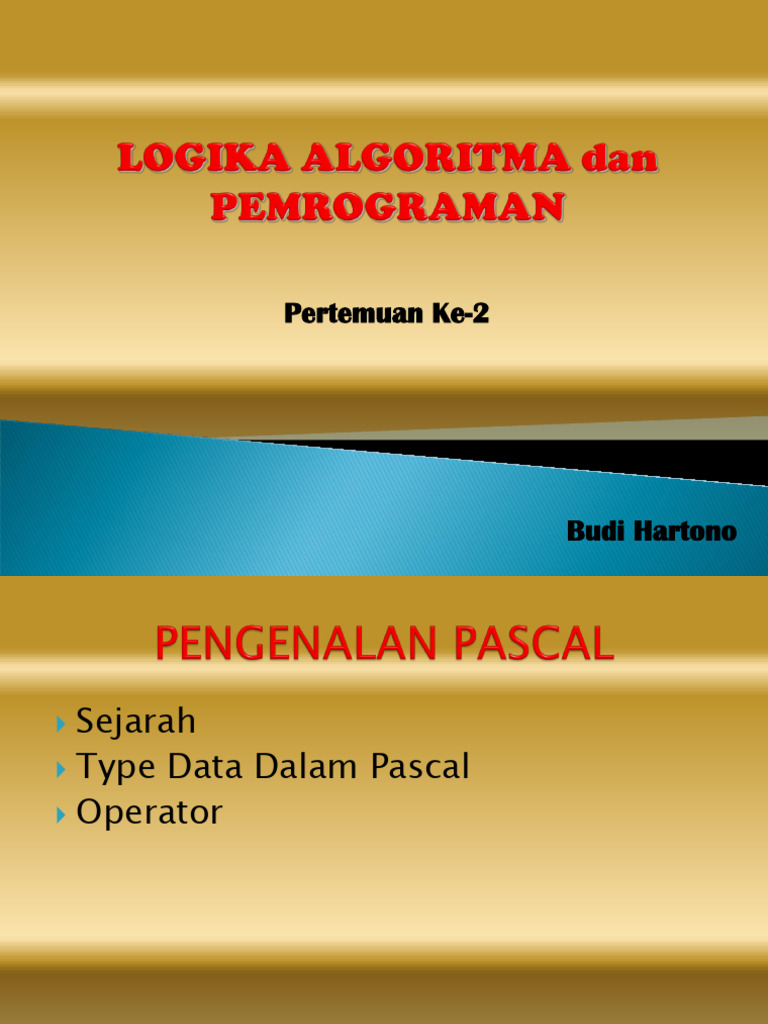 02-Pengenalan Pascal Online | PDF