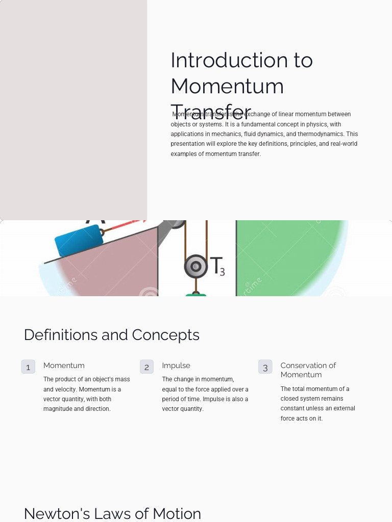 Introduction To Momentum Transfer | PDF | Momentum | Force