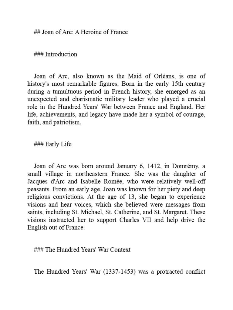 Joan of Arc | PDF | Joan Of Arc