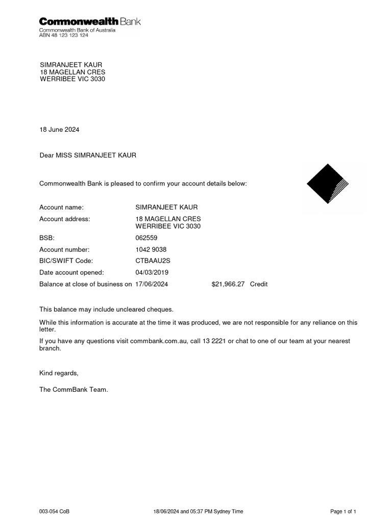 BalanceConfirmation (9 Files Merged) | PDF | Overdraft | Fee