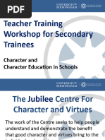 Jubilee Centre Character Education Framework | PDF | Virtue | Teachers