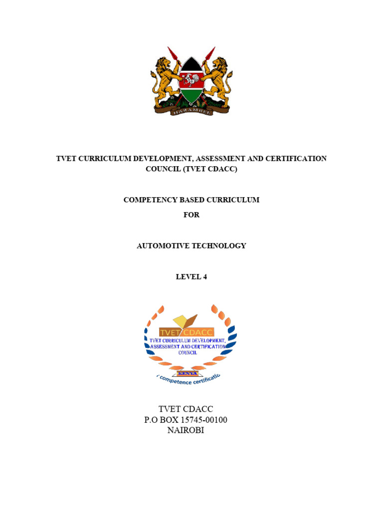 Cu Automotive Technology Level 4 | PDF | Entrepreneurship ...